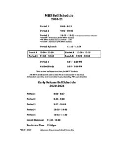 MHS Bell Schedule - Messalonskee High